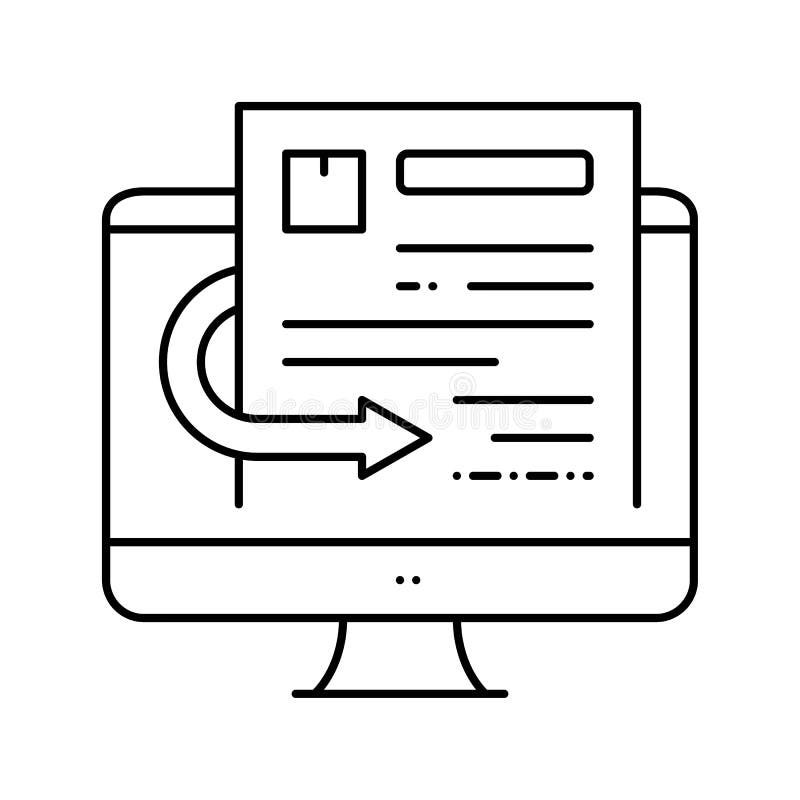 Quotation Requests Line Icon Vector Illustration Stock Vector ...