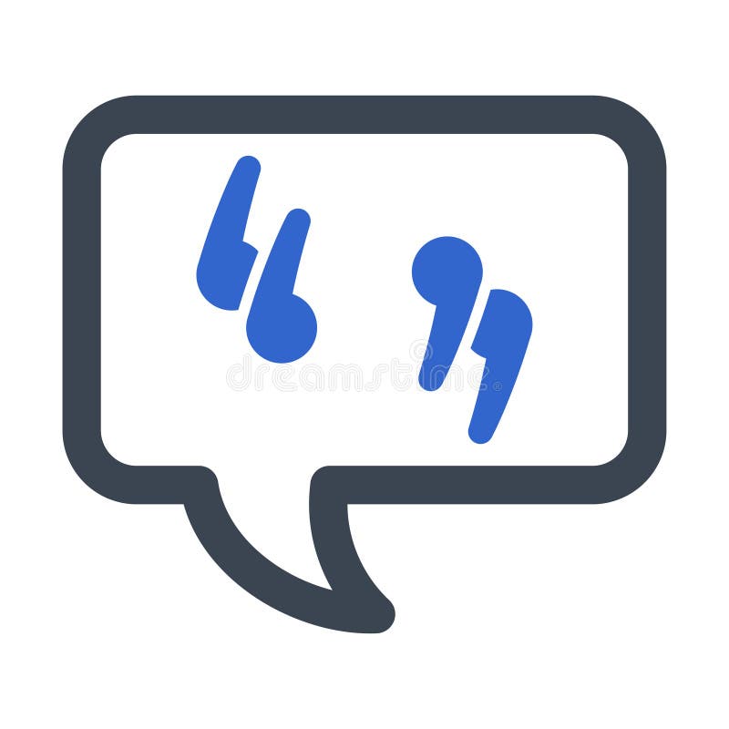Quotation text icon stock vector. Illustration of reference - 239873425