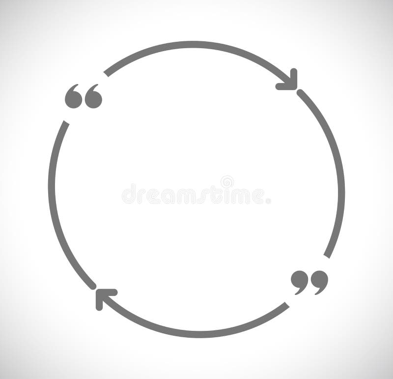 Quote arrow icon stock vector. Illustration of message - 200996731