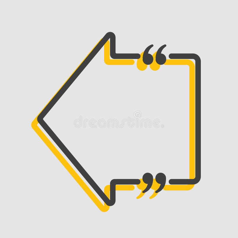 Quote Arrow Text with Bracket, Vector Banner Stock Vector ...