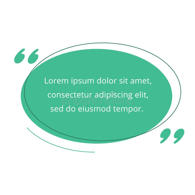 Quote Blank Frame Vector Template Stock Vector - Illustration of place ...