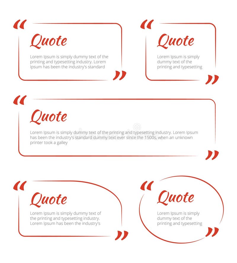 Quote blank template stock illustration. Illustration of bubble - 65543082