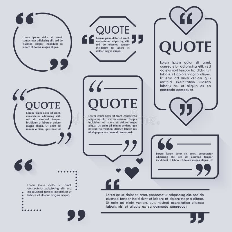 Quote Blank Template. Design Elements, Circle Business Card Stock ...