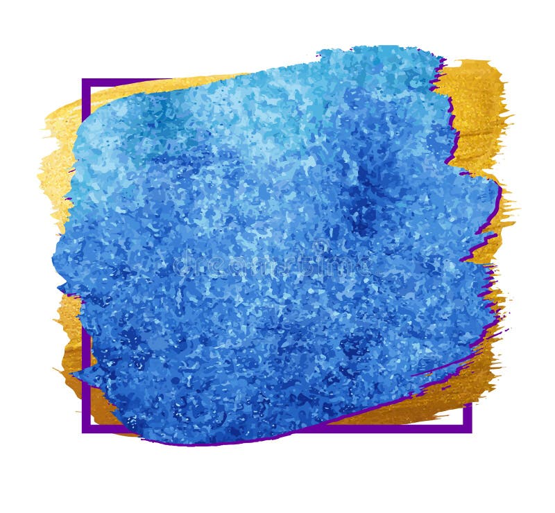 Quote Blank Template. Vector Empty Square Business Card. Blue Box ...