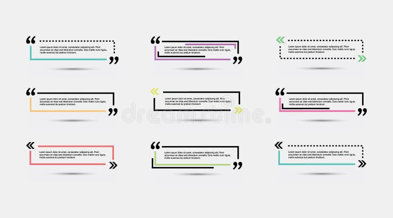 Quote blank template. stock vector. Illustration of paragraph - 66127567