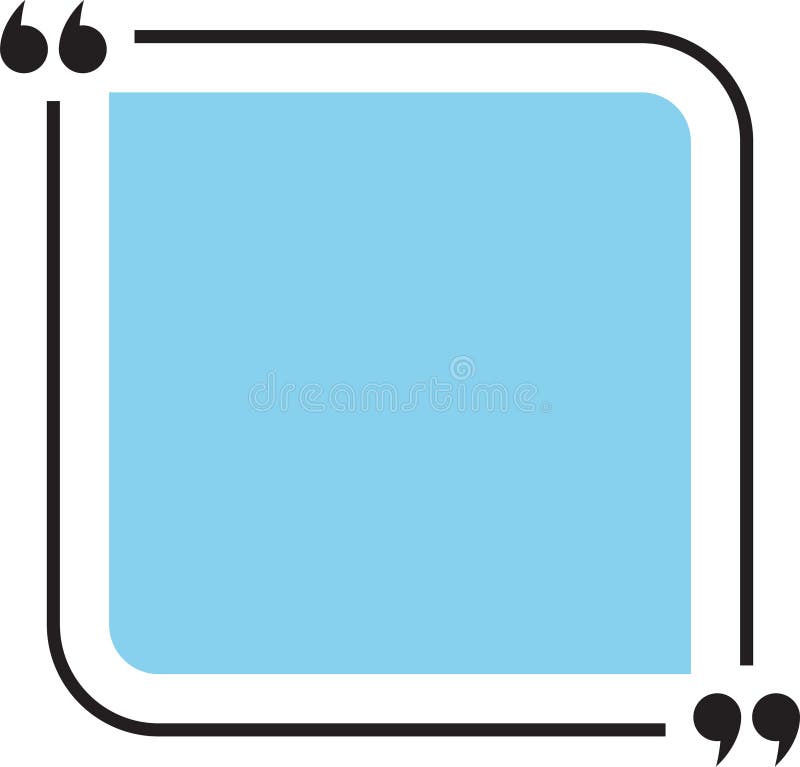 Quote Box or Bubbles in Flat Style. Stock Vector - Illustration of ...