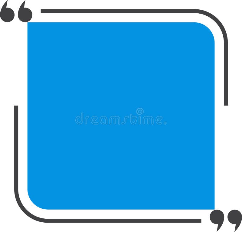 Quote Box or Bubbles in Flat Style. Stock Vector - Illustration of ...