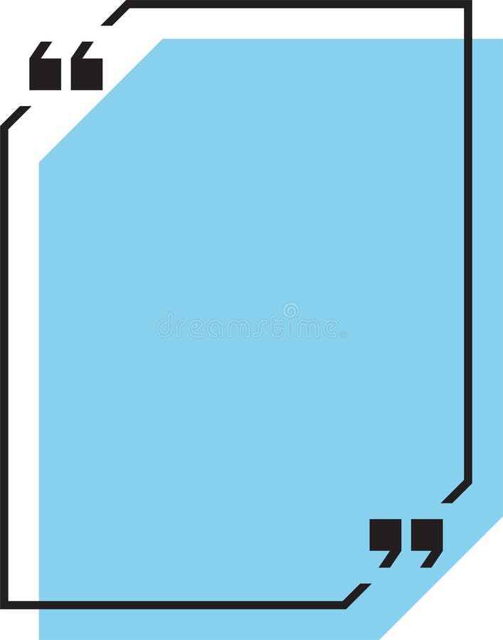 Quote Box or Bubbles in Flat Style. Stock Vector - Illustration of ...