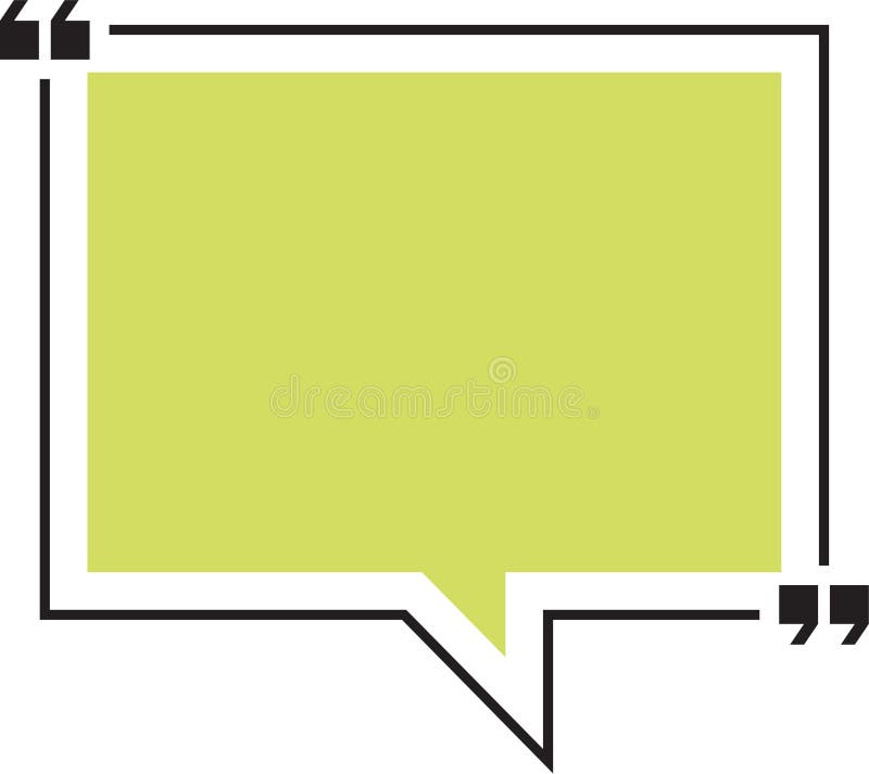 Quote Box or Bubbles in Flat Style. Stock Vector - Illustration of ...