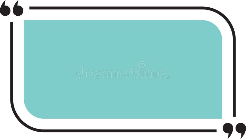 Quote Box or Bubbles in Flat Style. Stock Vector - Illustration of ...