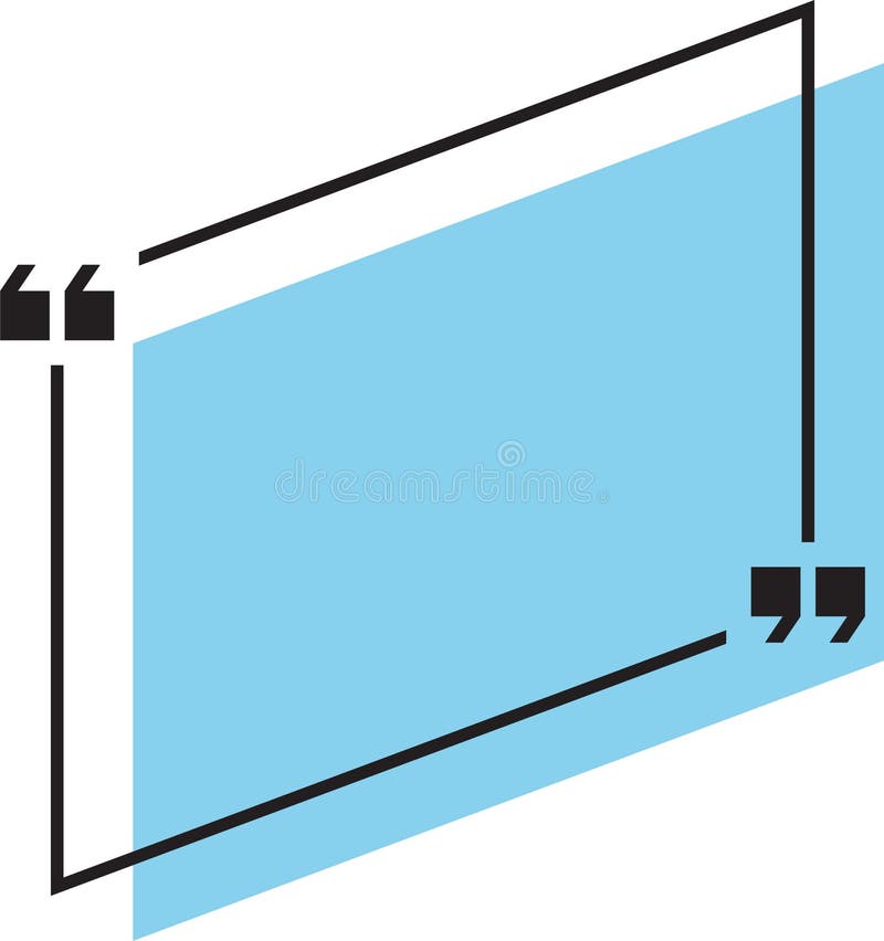 Quote Box or Bubbles in Flat Style. Stock Vector - Illustration of ...