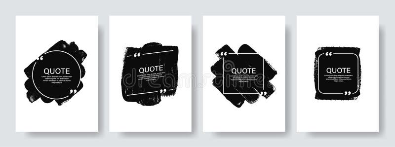 Quote Box Frame, Big Set. Texting Quote Boxes. Blank Template Quote ...