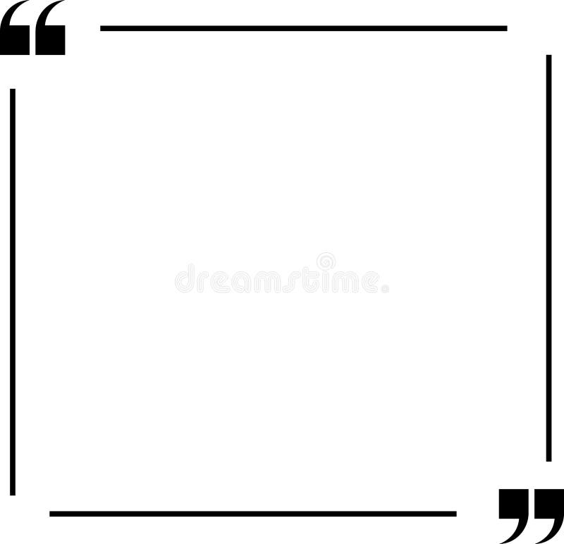 Quote Box Frame Icon Set. Quote Symbol and Mark Quote. Quotes ...