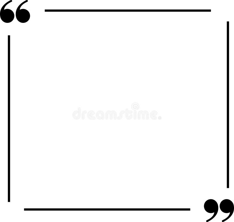 Quote Box Frame Icon Set. Quote Symbol and Mark Quote. Quotes ...