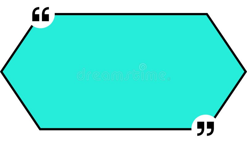 Quote Box Frame. Text Quotes Stock Vector - Illustration of frame, idea ...