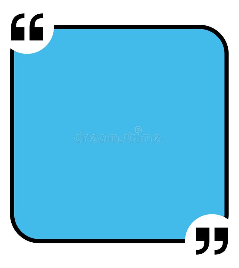 Quote Box Frame. Text Quotes Stock Vector - Illustration of definition ...