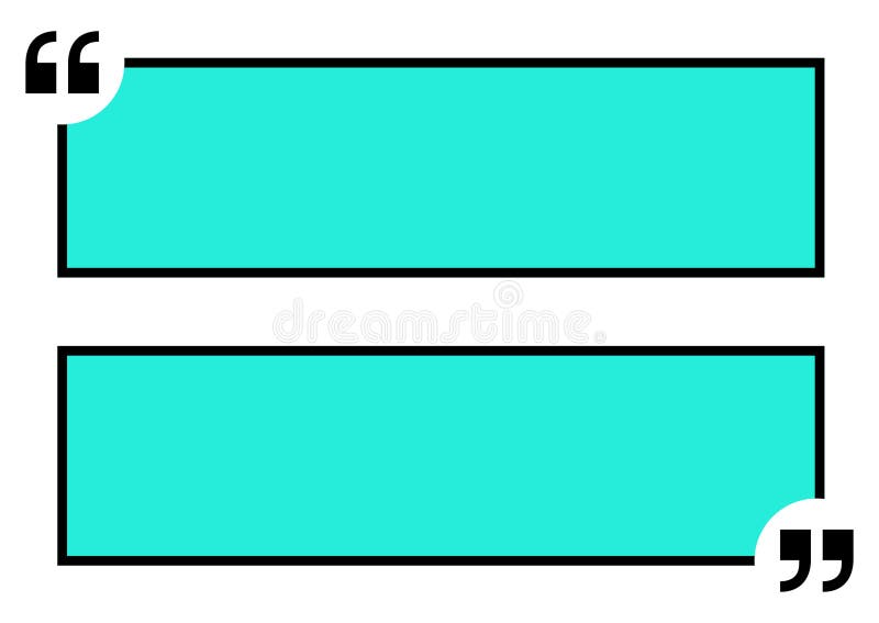 Quote Box Frame. Text Quotes Stock Vector - Illustration of square ...