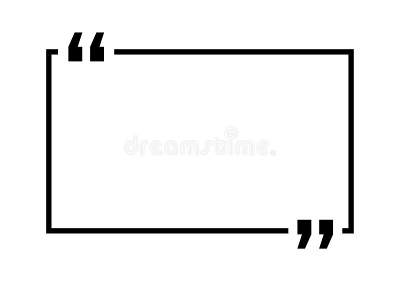 Quote Box Frames. Quotation Bubble Stock Vector - Illustration of ...