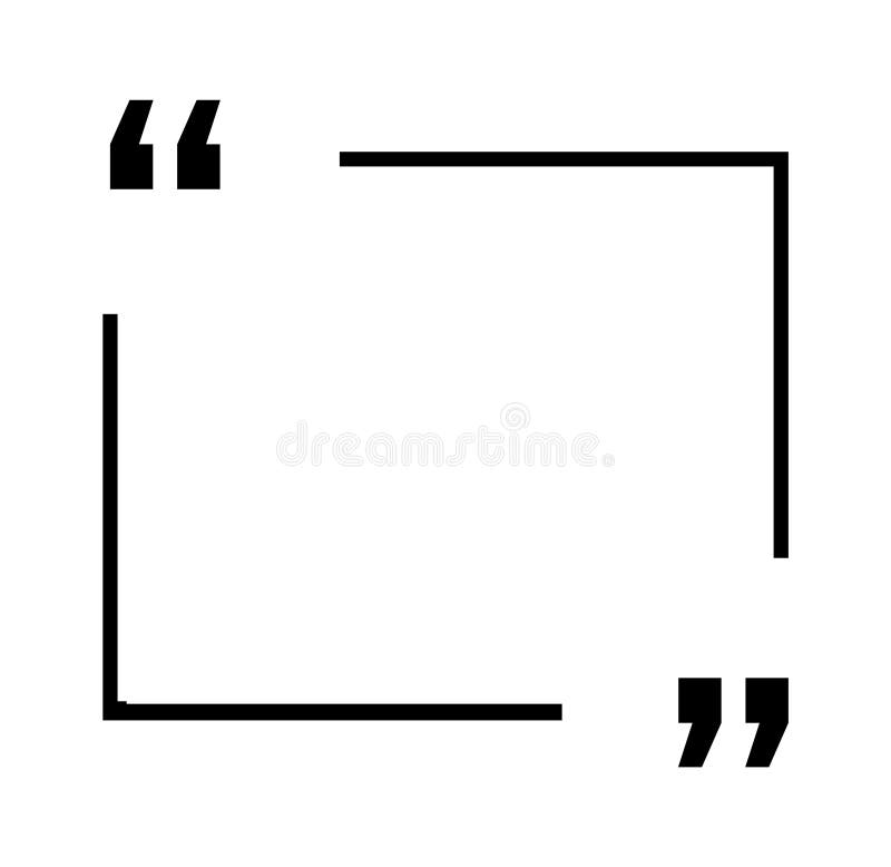 Quote Box Frames. Quotation Bubble Stock Vector - Illustration of ...