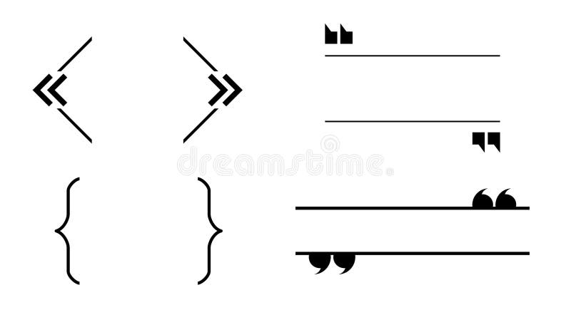Quotation Marks White Border Stock Illustrations – 301 Quotation Marks ...