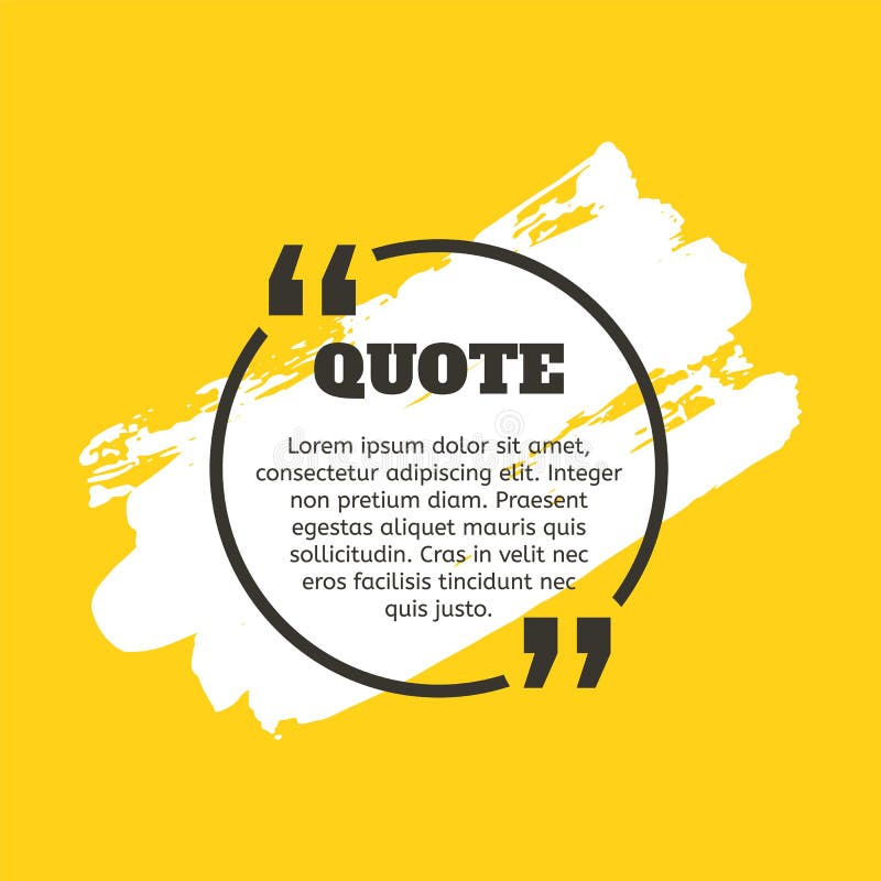 Quote Box Frames Set. Textbox Frame Design Template. Vector Comment ...