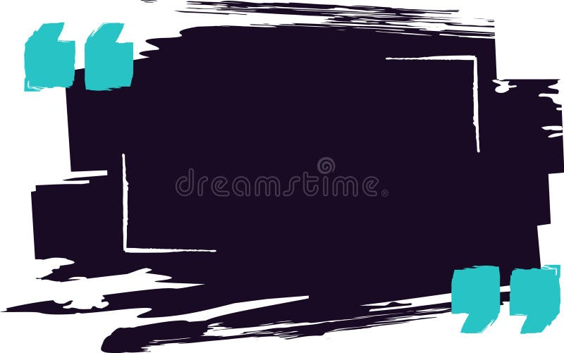 Quote Box with Light Blue Quotation Marks Over a Dark Painted ...