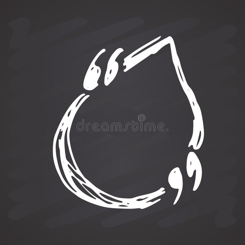 Quote Box or Quotation Frame Hand Drawn Sketch Doodle Vector ...