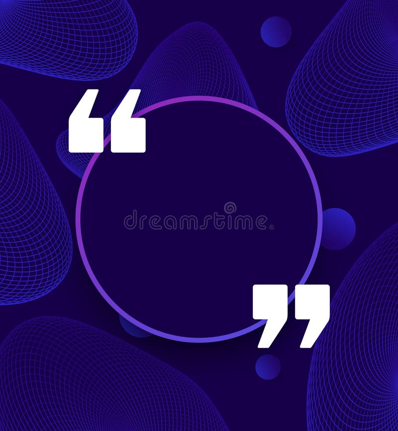 Quote Box, Quotation Frame Vector Design Stock Vector - Illustration of ...