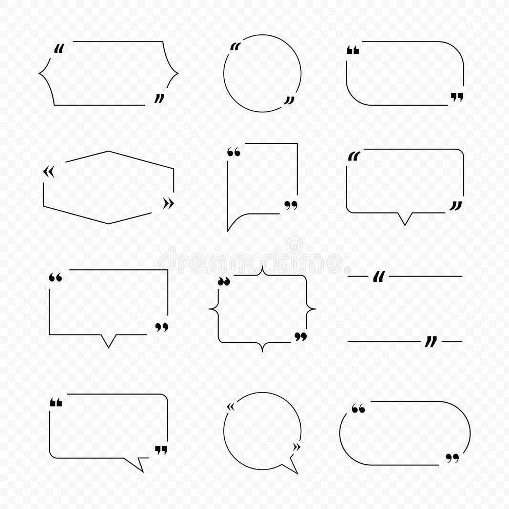 Bubble Quotation Comment Message Borders Stock Illustrations – 68 ...