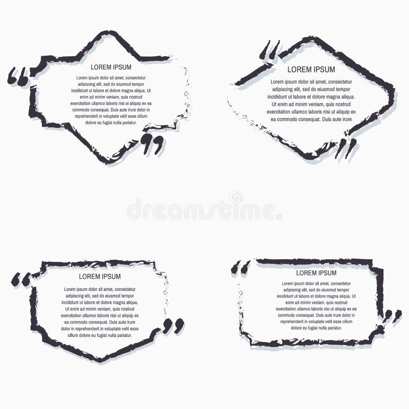 Quote box vector stock vector. Illustration of brush - 119743453