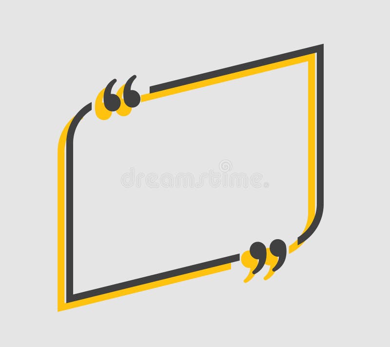 Quote Bubble Text with Bracket, Vector Banner Stock Vector ...