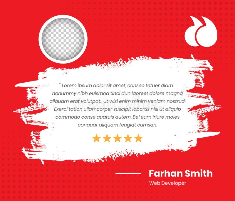 Quote, Client Review and Customer Feedback Presentation Social Media ...