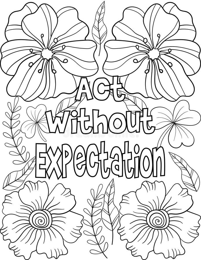 Motivational Floral Coloring Page for Motivation, Inspiration, Success ...