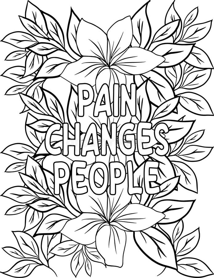Motivational Floral Coloring Page for Motivation, Inspiration, Success ...