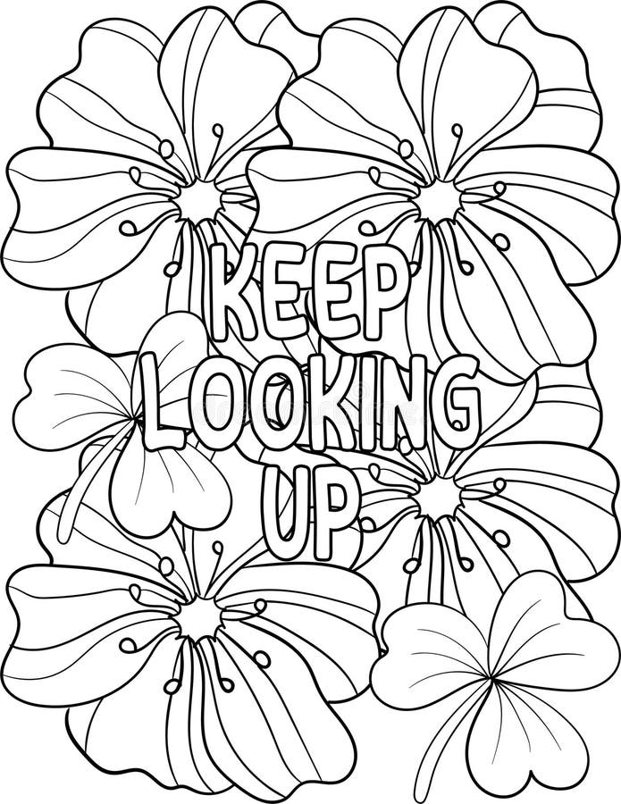 Motivational Floral Coloring Page for Motivation, Inspiration, Success ...