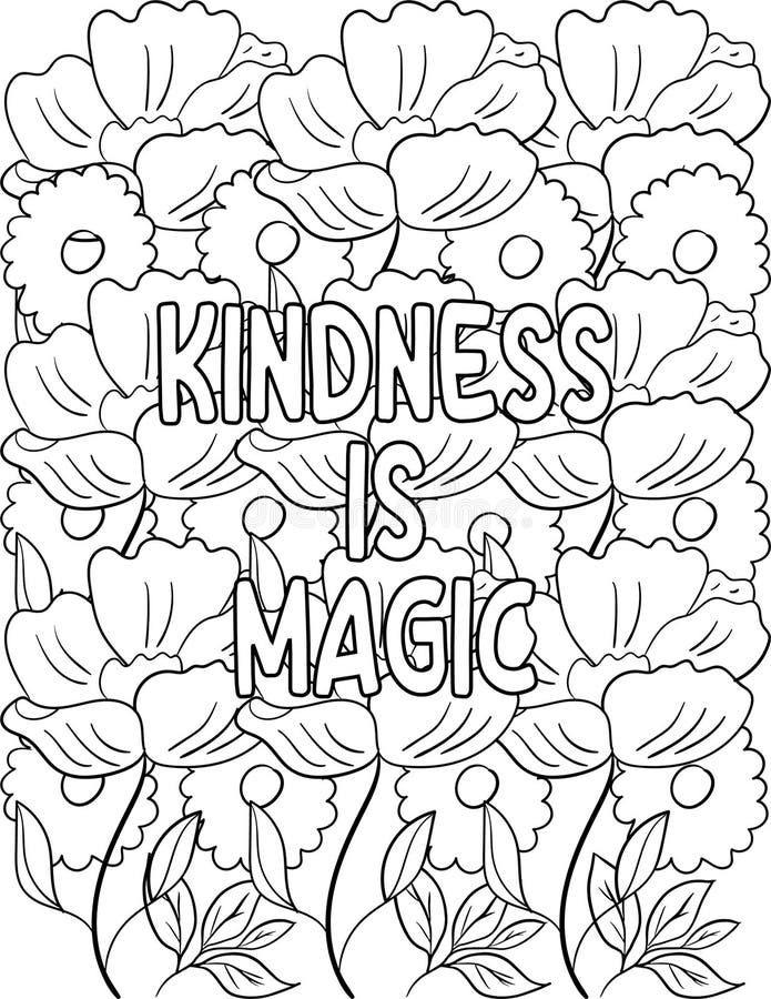 Motivational Floral Coloring Page for Motivation, Inspiration, Success ...