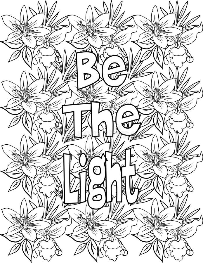 Motivational Floral Coloring Page for Motivation, Inspiration, Success ...