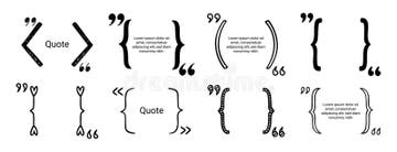 Hand Drawn Quotation Marks Stock Illustrations – 520 Hand Drawn ...