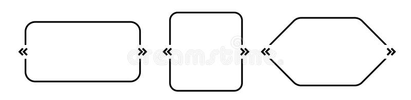 Quote Frame Black Set for Comments. Stock Vector - Illustration of ...