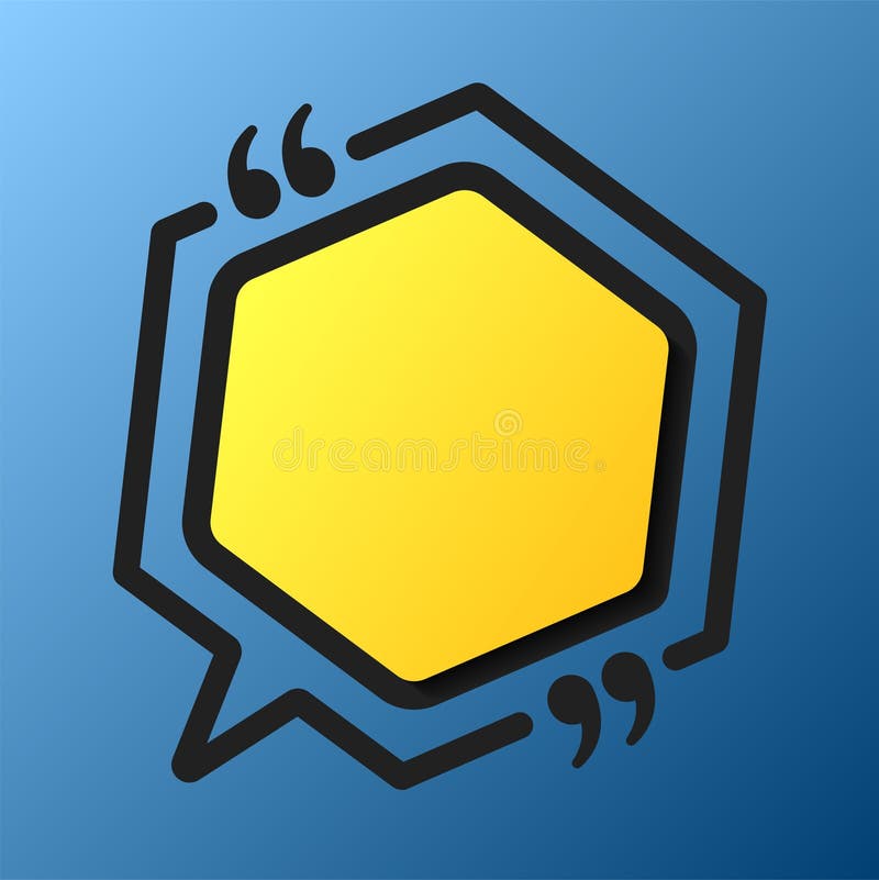 Quote Frame Blank, Text Quote Boxes, Message Stock Vector ...