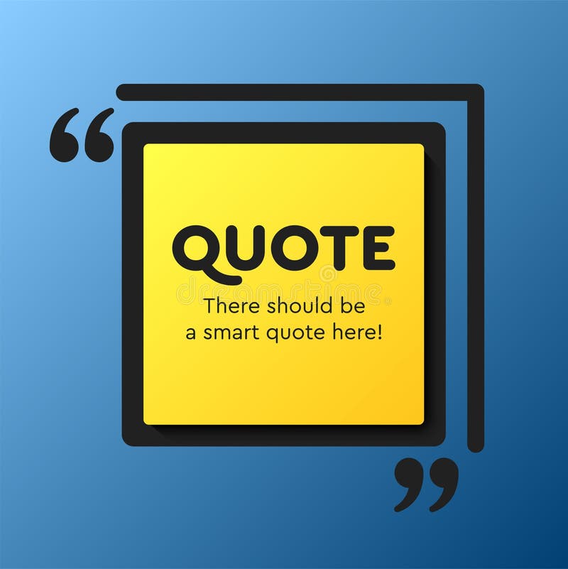 Quote Frame Blank, Text Quote Boxes, Message Stock Vector ...