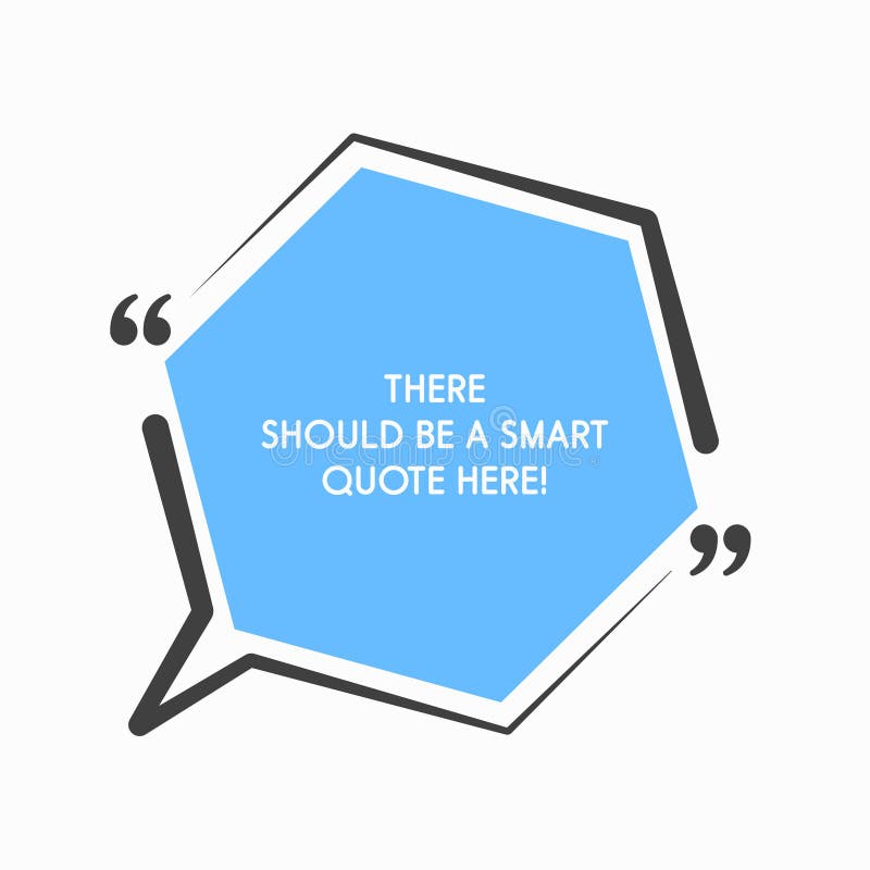 Quote Frame Blank, Text Quote Boxes, Message Stock Illustration ...