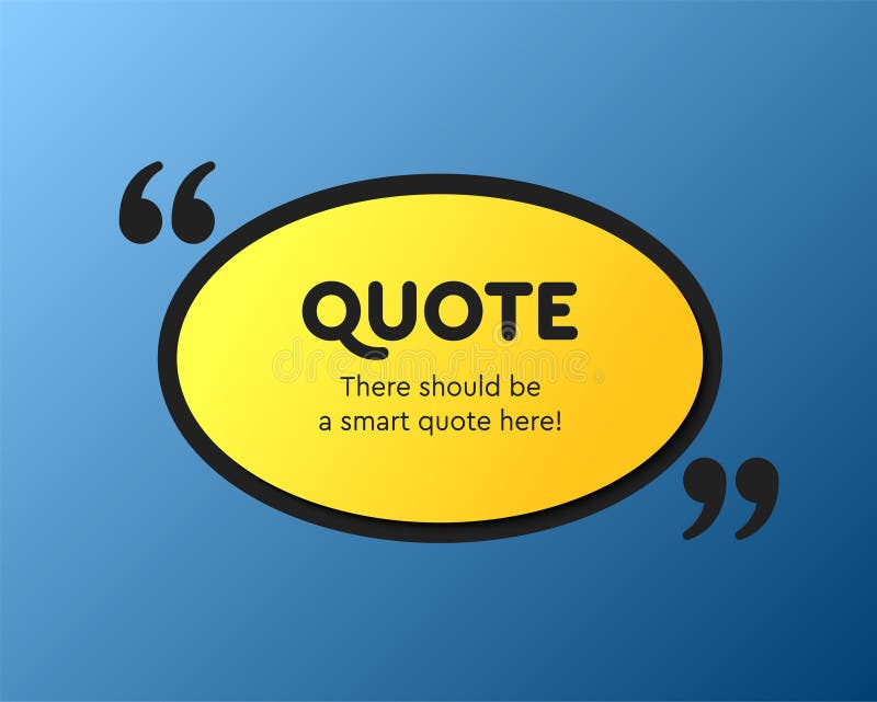 Quote Frame Blank, Text Quote Boxes, Message Stock Vector ...