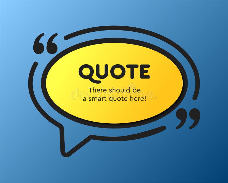 Quote Frame Blank, Text Quote Boxes, Message Stock Illustration ...