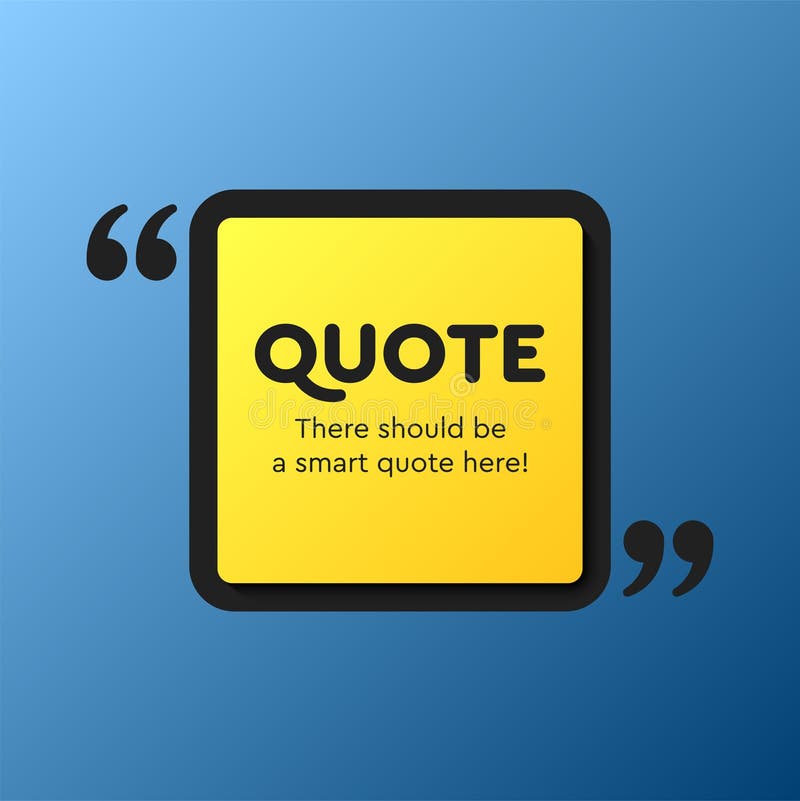 Quote Frame Blank, Text Quote Boxes, Message Stock Vector ...