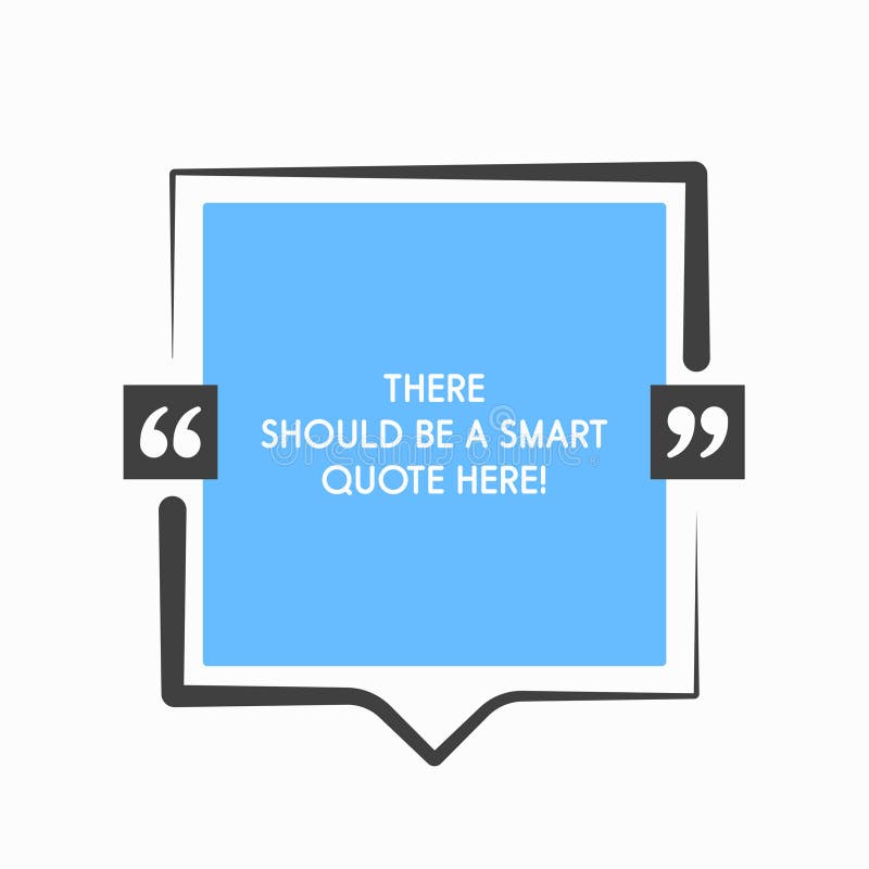 Quote Frame Blank, Text Quote Boxes, Message Stock Vector ...