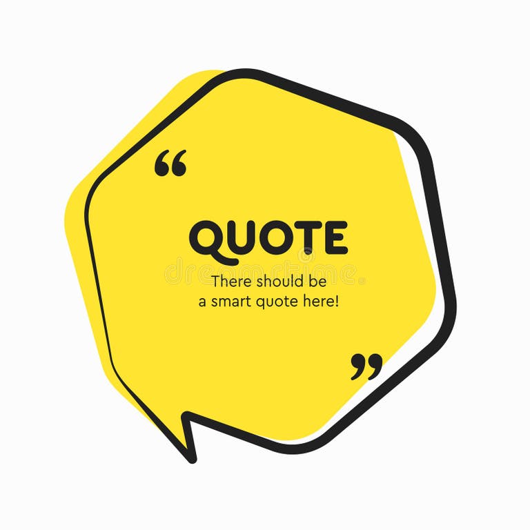 Quote Frame Blank, Text Quote Boxes, Message Stock Vector ...