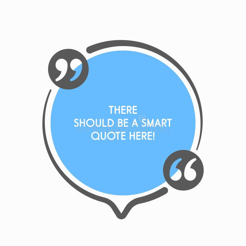 Quote Frame Blank, Text Quote Boxes, Message Stock Illustration ...
