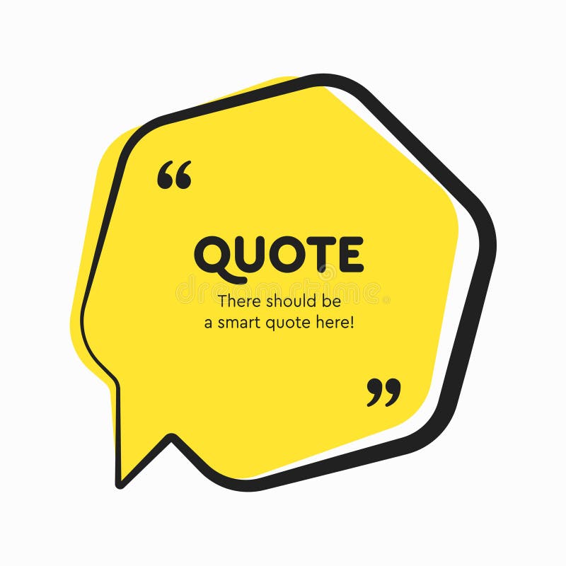 Quote Frame Blank, Text Quote Boxes, Message Stock Vector ...