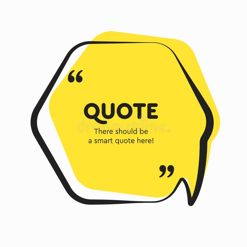 Quote Frame Blank, Text Quote Boxes, Message Stock Vector ...